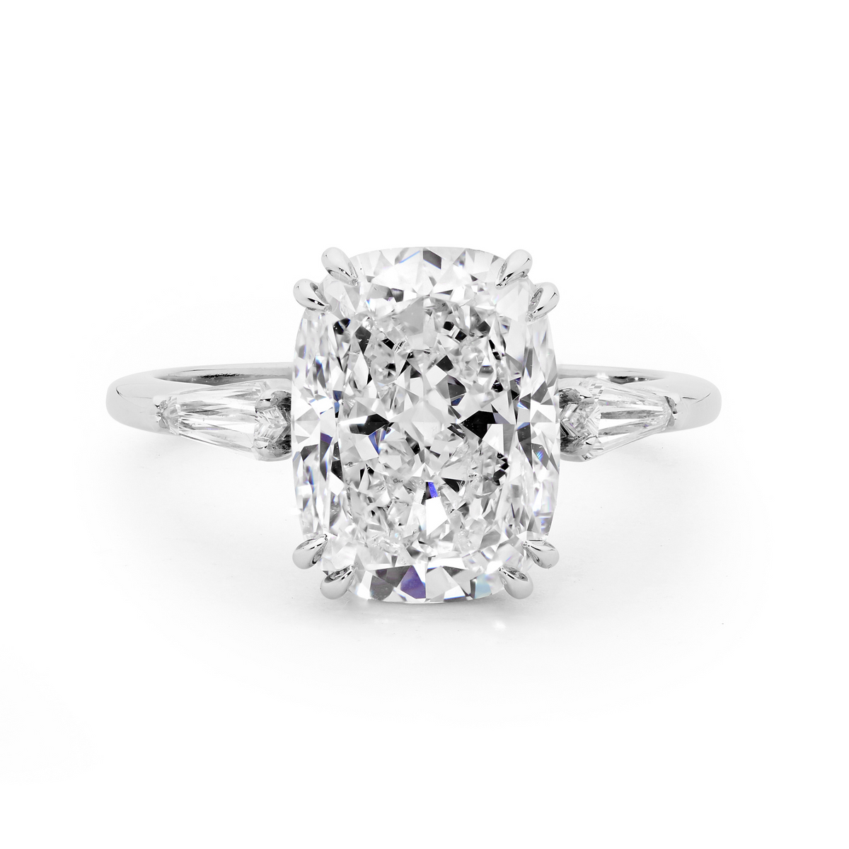 5.1ct Cushion-Cut Diamond Engagement Ring | Matthew Ely Jewellery